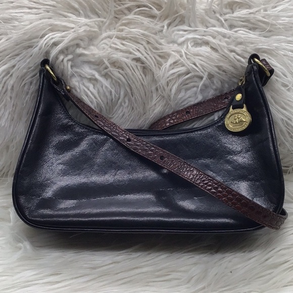 Brahmin | Bags | Vintage Brahmin Black Leather Shoulder Bag | Poshmark